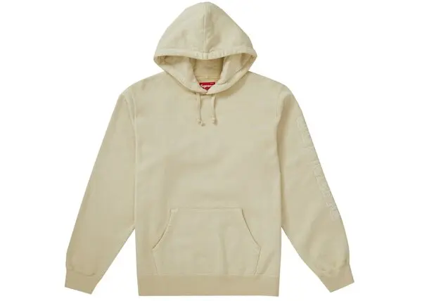 Supreme Overdyed Hooded Sweatshirt - Natural