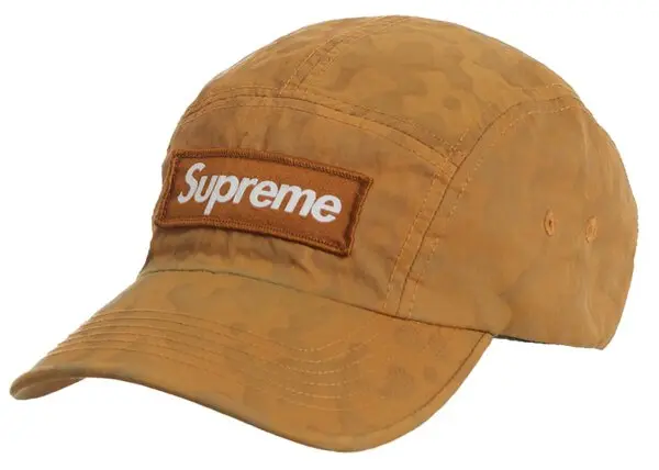 Supreme Overdyed Camo Nylon Camp Cap - Orange