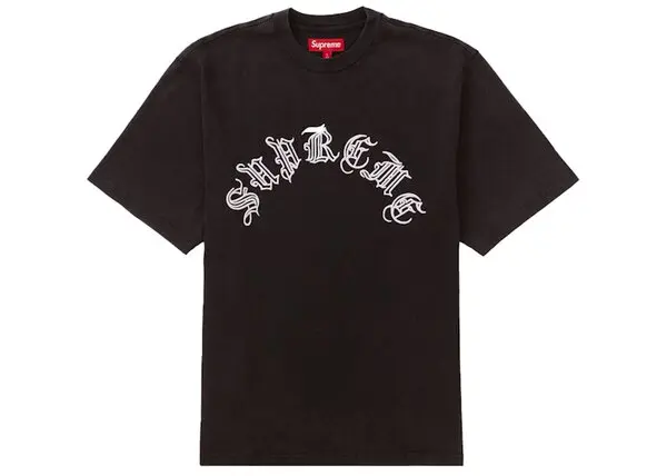 Supreme Old English Short Sleeve Top - Black