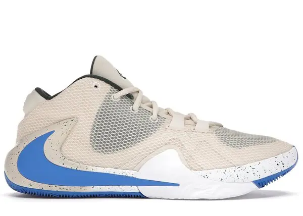 Nike Zoom Freak 1 Cream Cityin Sneakers - Light Cream/pacific Blue