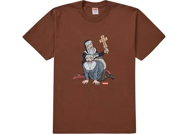 Supreme Nuns Tee Shirt - Brown