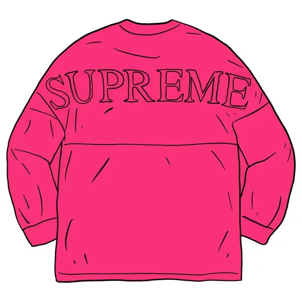 Supreme Overdyed Long Sleeve Top - Magenta