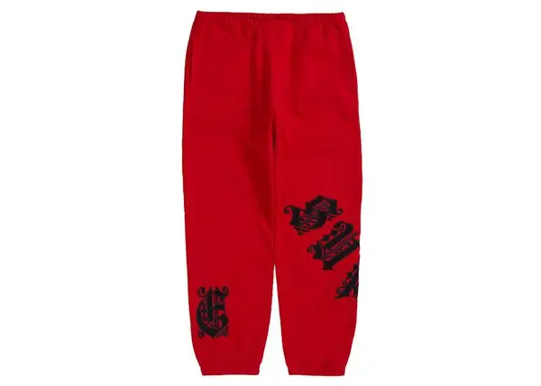 Supreme Old English Wrap Sweatpant - Red