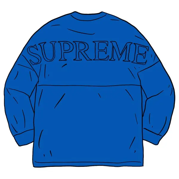 Supreme Overdyed Long Sleeve Top - Royal