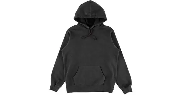 Supreme Overdyed Hooded Sweatshirt - Black