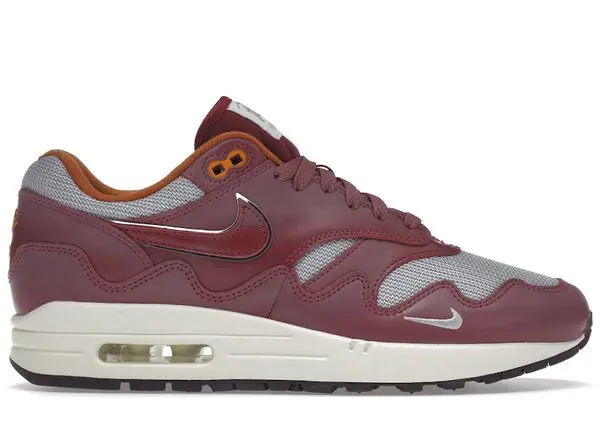 Nike Max 1 Patta Waves Sneakers - Metallic Silver/rush Maroon