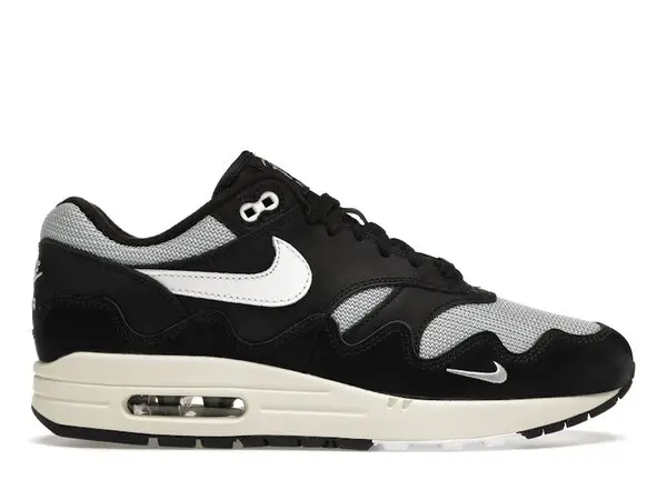 Nike Air Max 1 Patta Waves Sneakers - Metallic Silver/black