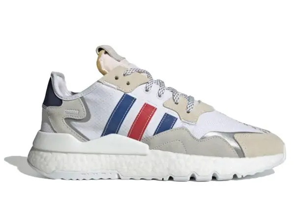 Adidas Nite Jogger Sneakers - Cloud White/collegiate Royal/scarelet Red
