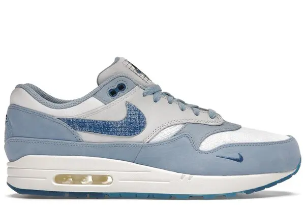 Nike Air Max 1 Premium Blueprint - White/dark Marina Blue/leche Blue