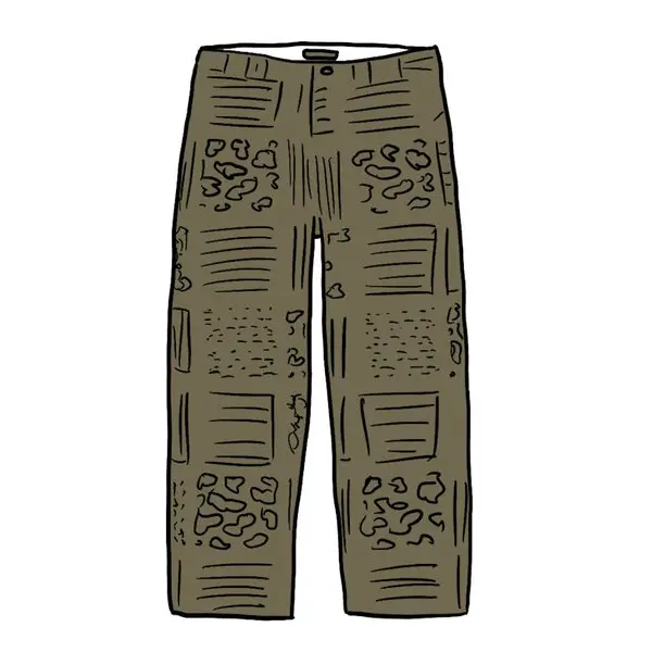 Supreme Paisley Grid Chino Pant - Olive