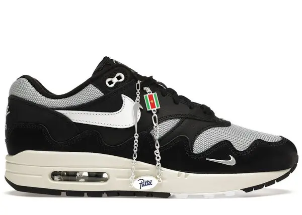 Nike Air Max 1 Patta Waves - Metallic Silver/white/black