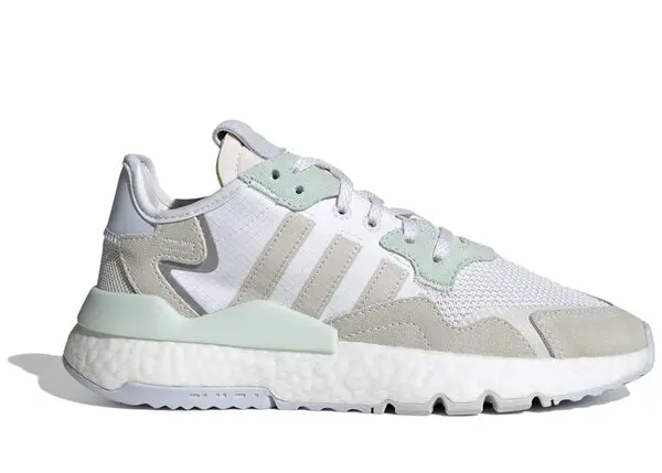 Adidas Nite Jogger Sneakers - Cloud White/ Ice Mint/ Aero Blue