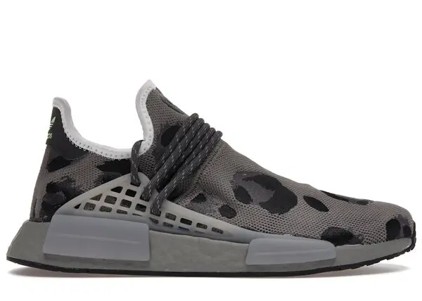 Adidas Nmd Hu Pharrell Animal Print Sneakers - Ash/mgh Solid Grey/core Black