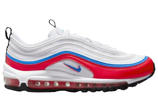 Nike Air Max 97 Double Swoosh Sneakers - White/bright Crimson/black