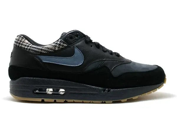 Nike Air Max 1 Premium Tweed Sneakers - Black/blue Graphite/anthracite