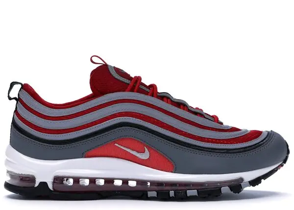 Nike Air Max 97 Sneakers - Dark Grey/wolf Grey/gym Red