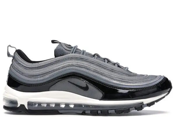 Nike Air Max 97 Patent Sneakers - Cool Grey/black/white