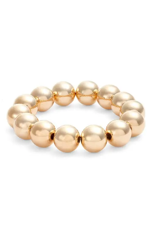 SHYMI Beaded Ball Stretch Bracelet - Gold