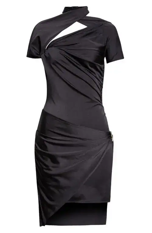 jersey and tulle dress Tulle dress with semi-transparent skirt and short jersey trousers – SWING main image 0
