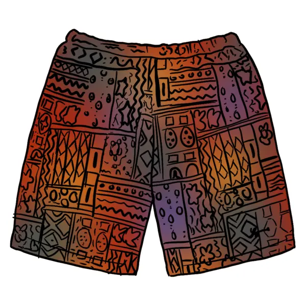Supreme Knit Patchwork Shorts - Multicolor