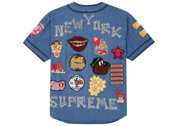 Supreme Patches Baseball Jersey