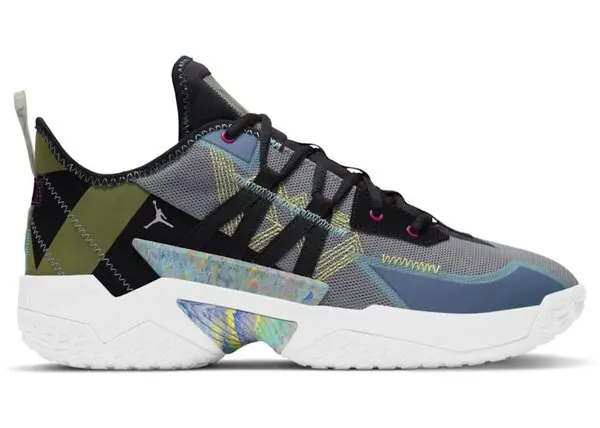 JORDAN Westbrook One Take 2in Sneakers - Wolf Grey/fireberry