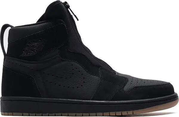 JORDAN 1 High Zip Sneakers - Black/university Red/gum Light Brown