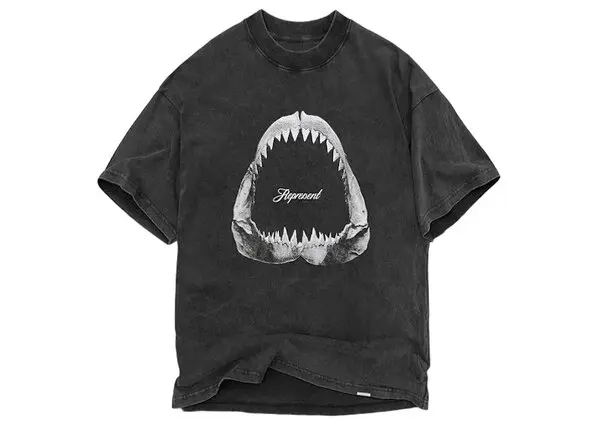 REPRESENT Shark Jaws T-shirt - Vintage Grey