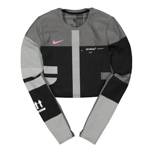 Off-White X Nike Easy Run Top - Vast Grey