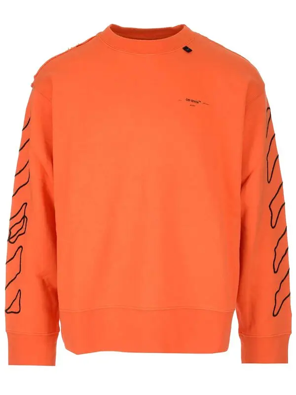 Off-White Abstract Arrows Embroidered Sweatshirt