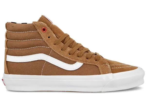 VANS Og Sk8-hi Lx High-top Sneakers - Light Brown/white