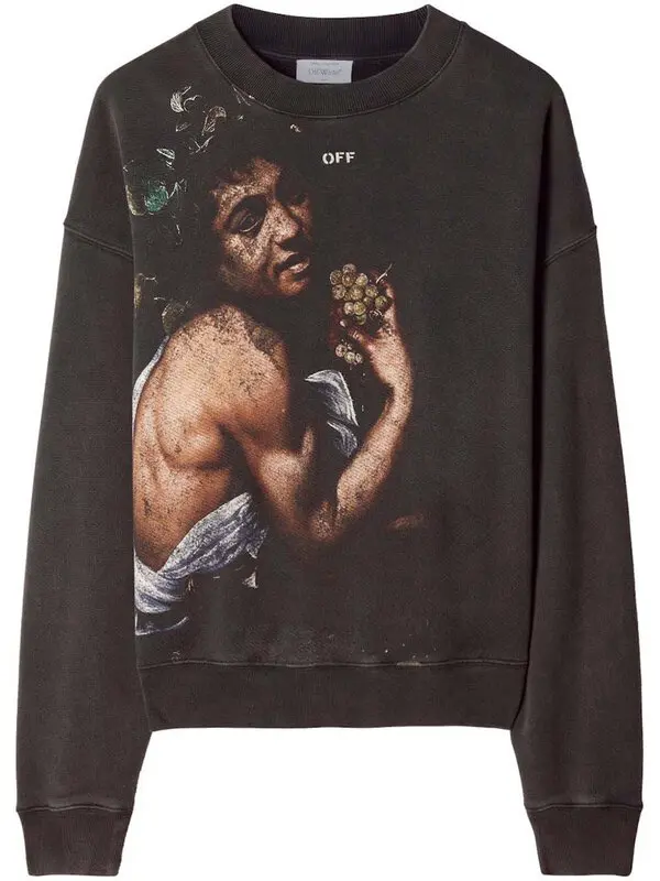 Off-White Bacchus Cotton Sweatshirt - Brown/print