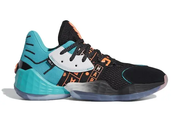 Adidas Harden Vol. 4 Geek Up - Core Black/signal Coral/hi