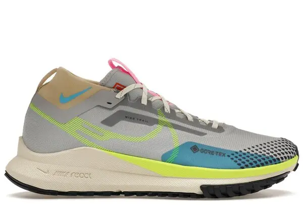 Nike React Pegasus Trail Gore-tex Running Shoe - Wolf Grey/volt