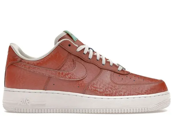 Nike Force 1 Low Sneakers - Rust/lime