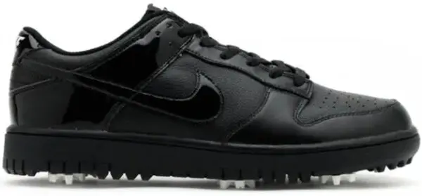 Nike Dunk Low Golf Black Patent - Black/black/black | Editorialist