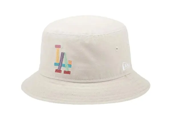 New Era X Bts X Mlb Dynamite Los Angeles Dogers Bucket Hat - Stone