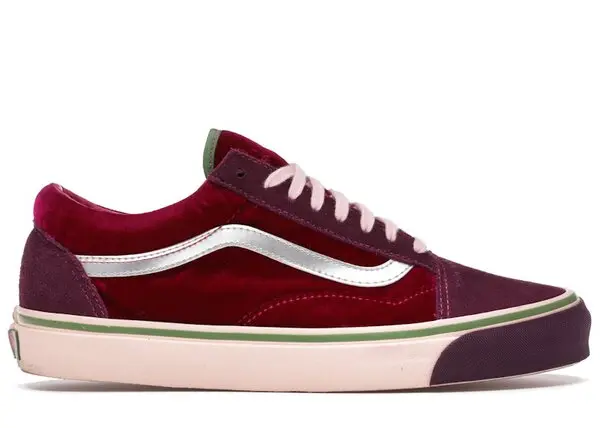 VANS Old Skool Sinner's Club Sneakers - Plum/silver/red