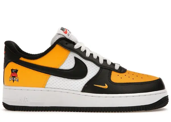 Nike Air Force 1 Low '07 Lv8 Sneakers - Black/university Gold/white