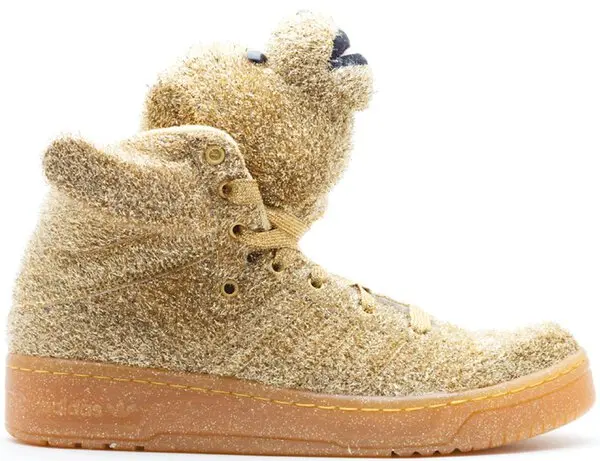 Adidas Js Bear Tinsel Gold Sneakers - Light Old Gold
