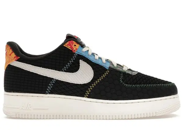 Nike Force 1 Low '07 Lv8 Sneakers - Black/sail/university Red