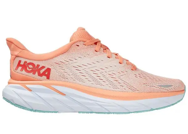 Hoka One One Clifton 8 Sneakers - Cantaloupe/silver Peony