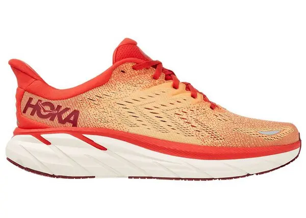 Hoka One One Clifton 8in Athletic Sneakers - Fiesta/blazing Orange