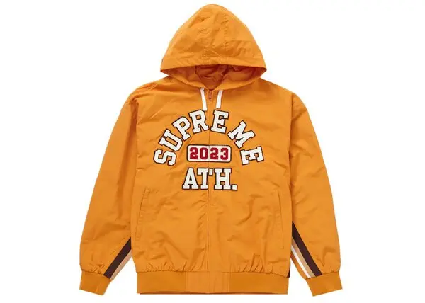 Supreme Appliqué Hooded Track Jacket - Orange