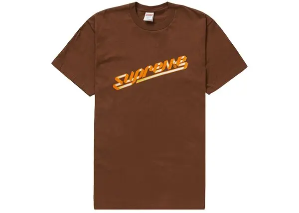 Supreme Banner Tee Shirt - Brown