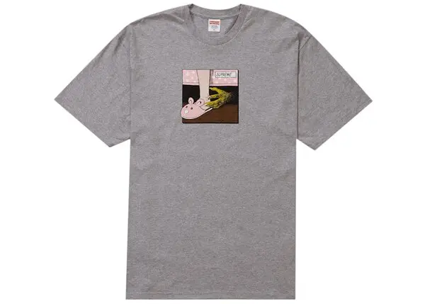 Supreme Bed Tee Shirt - Heather Grey