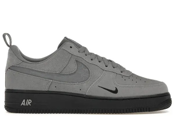 Nike Force 1 Low '07 Lv8 Reflective Swoosh - Cool Grey/black