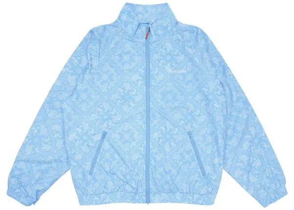 Supreme Bandana Track Jacket - Light Blue