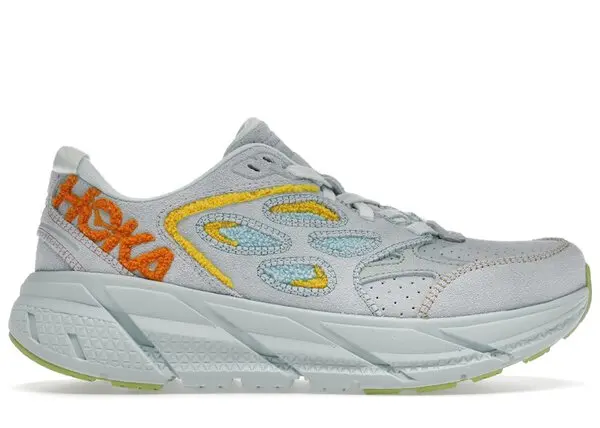 Hoka One One Clifton L Embroidery - Blue Glass/radiant Yellow