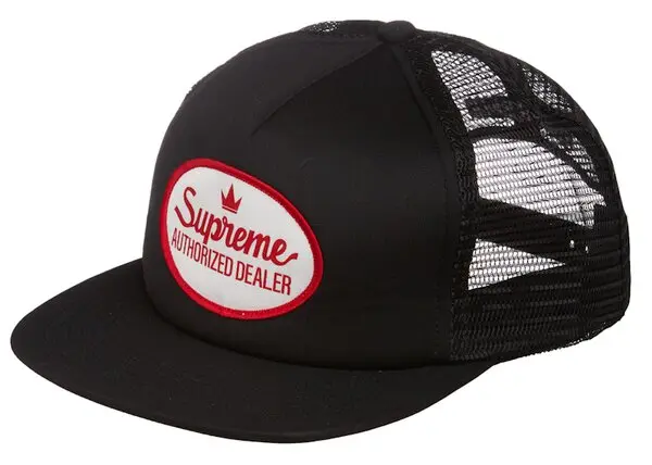 Supreme Authorized Mesh Back 5-panel Cap - Black